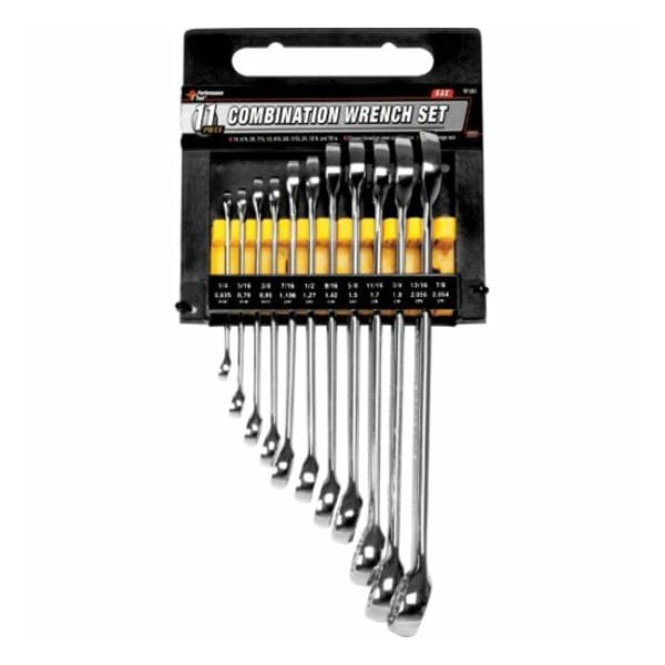 Performance Tool 11-Pc Sae Wrench Set With Rack, W1061 W1061 | Zoro