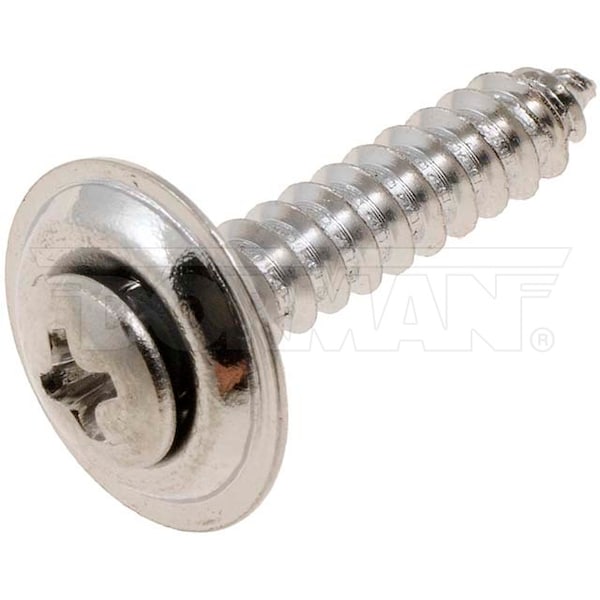 Motormite Trim Screw-Chrome Sems Head-10-16 X 1 In, 45585 45585 | Zoro