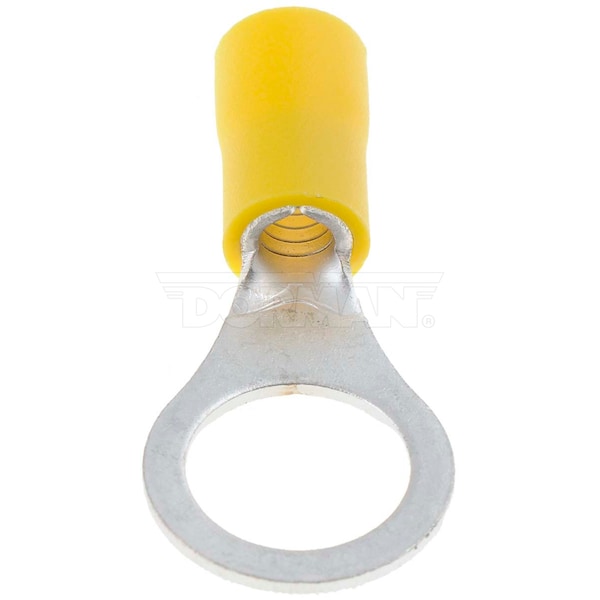 Motormite 12-10 Gauge Ring Terminal 3/8 In Yellow, 85413 85413 | Zoro