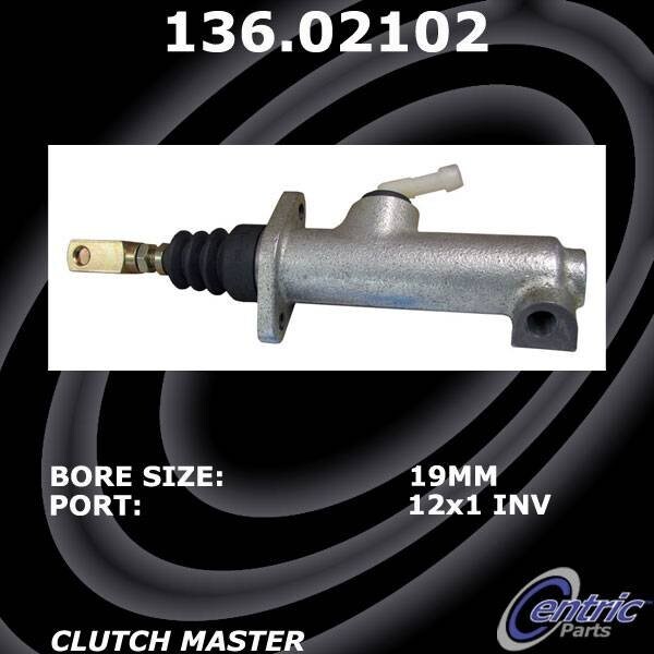 Centric Parts Premium Clutch Master Cylinder, 136.02102 136.02102 | Zoro
