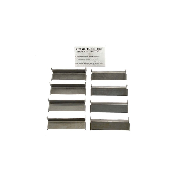 Carlson Brake Hardware Caliper Wear Shim Kit H8205 | Zoro