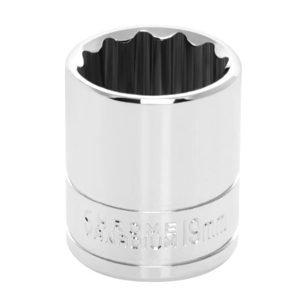 Performance Tool 3/8 In Dr. 12 Pt Socket 19Mm Socket 12Pt 19M, W38819 ...
