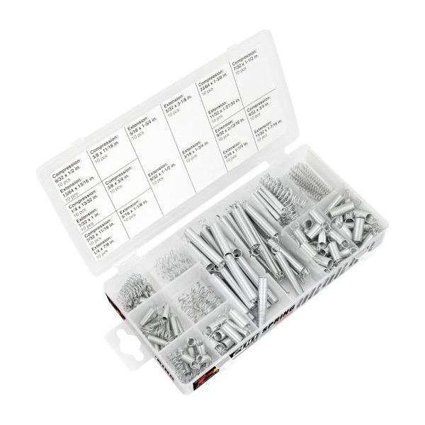 Performance Tool 200-Pc Spring Assortment Hdwr Kit-Spring, W5200 W5200 ...