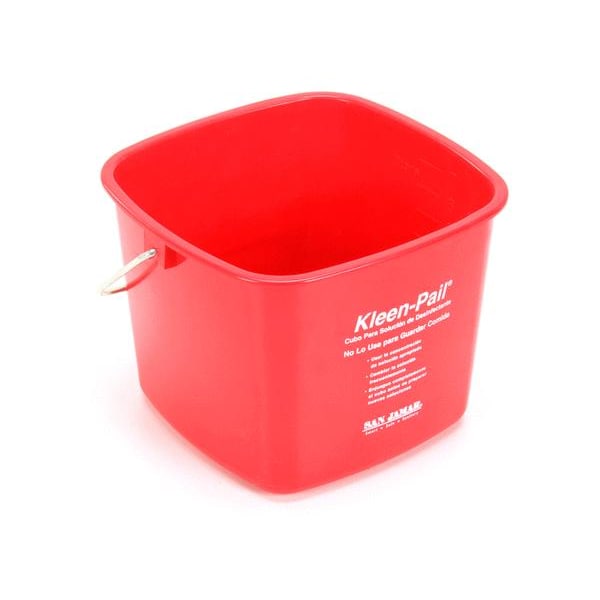 San Jamar Kleen-Pail 8Qt - Red KP256RD | Zoro