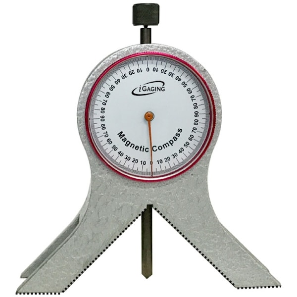 Igaging Magnetic 360 Degree Dial Protractor with Center Punch - 36 ...