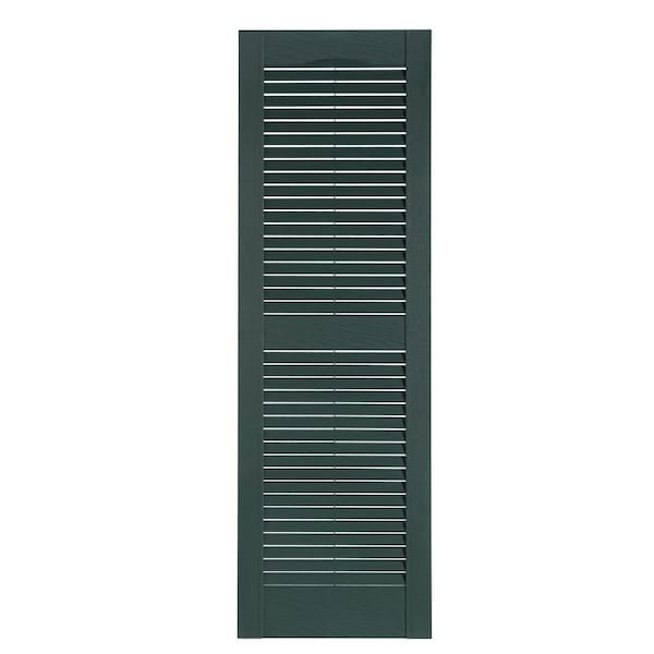 Perfect Shutters 15 Inch x 39 Inch Louver Exterior Vinyl Shutter, PR ...