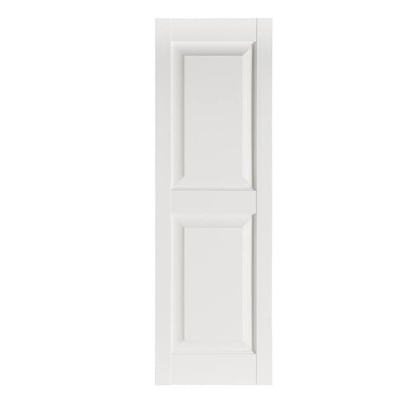 Perfect Shutters 15 Inch x 55 Inch Raised Panel Exterior Vinyl Shutter ...