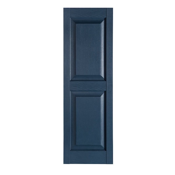 Perfect Shutters 15 Inch x 55 Inch Raised Panel Exterior Vinyl Shutter ...