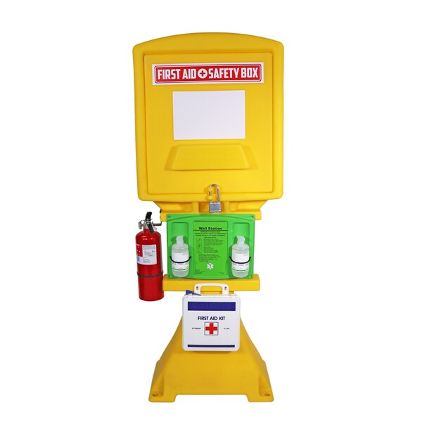 Permit + Safety Box First Aid Box, Yellow 20111 | Zoro