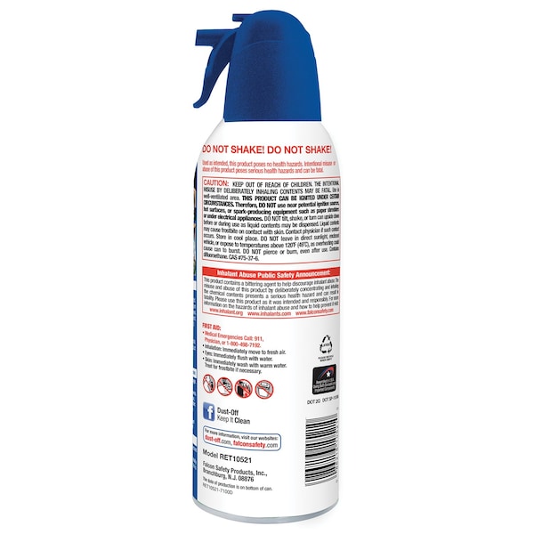Dust-Off Dust-Off Air Duster - For Keyboard, Notebook, CPU - 10 fl oz ...