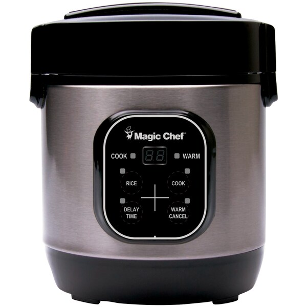 Magic Chef Stainless Steel 3-Cup Rice Cooker MCSRC03ST | Zoro
