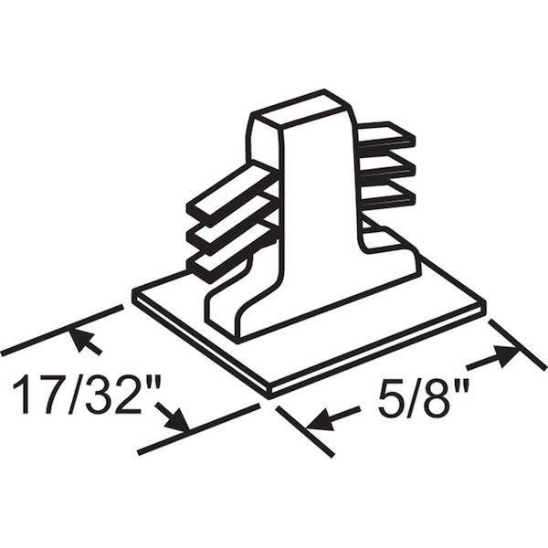 Strybuc MUNTIN CLIP 9/16 BLACK 90-1022B | Zoro
