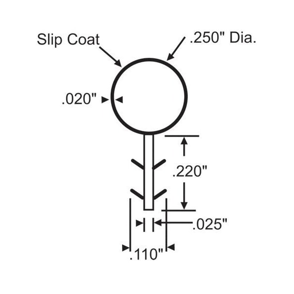 Strybuc .250 Bulb Black Weatherstrip 63-164B | Zoro