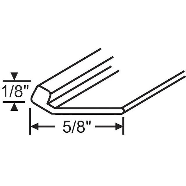Strybuc Black Panel Sill Weatherstrip 63-502B-1 | Zoro