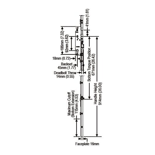 Strybuc Manual Tongue Lock Ext 850-8778167 | Zoro