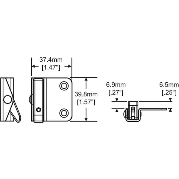 Strybuc Double Hung Vent Lock White 50-1363SBW | Zoro