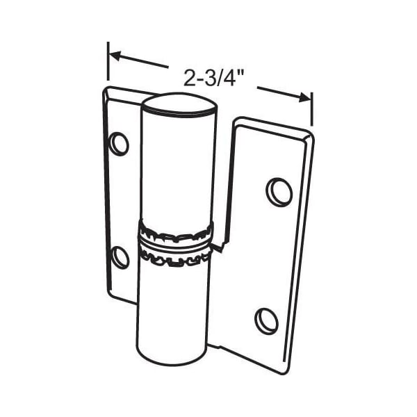 Strybuc Round Barrel Gravity Hinge Set 91-28 | Zoro