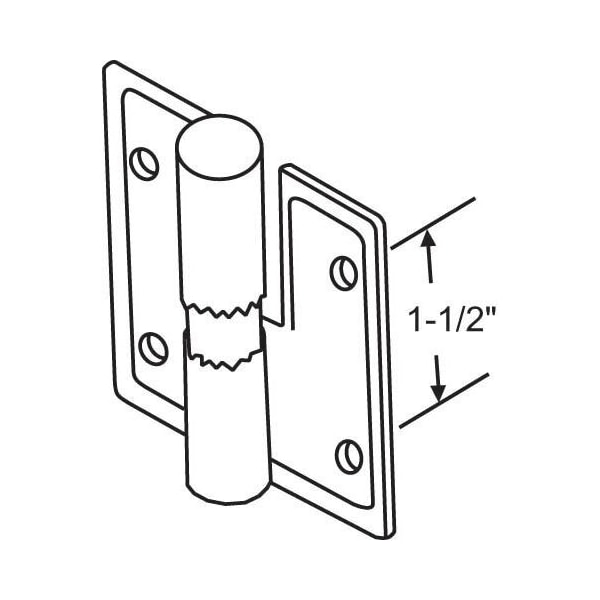 Strybuc Round Barrel Gravity Hinge Set 91-29 | Zoro