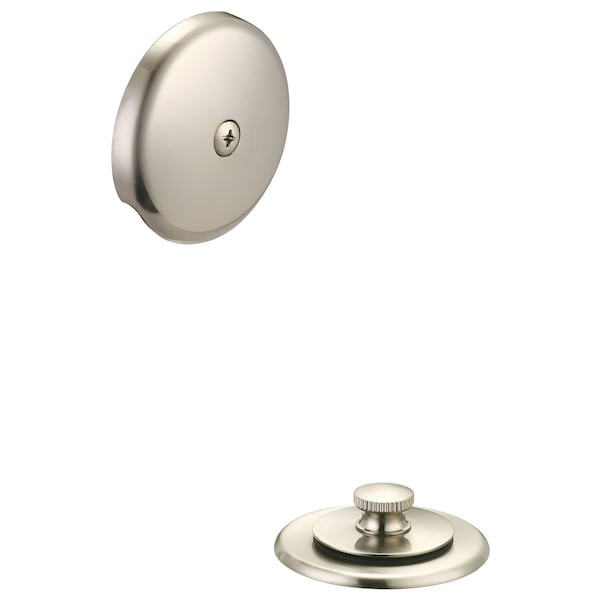 Olympia Overflow and Waste Drain Trim Kit in PVD Brushed Nickel D-820TE ...