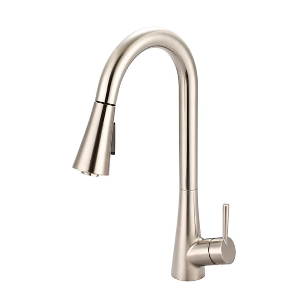 Olympia Faucets Single Handle Pull-Down Kitchen Faucet, Compression ...
