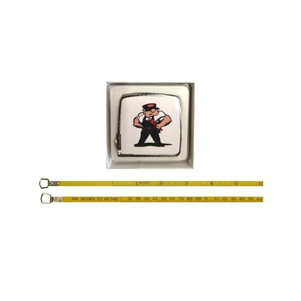 Pipeman 36 In OD Tape Measure by 100ths, Gift Box 406-04-036A | Zoro