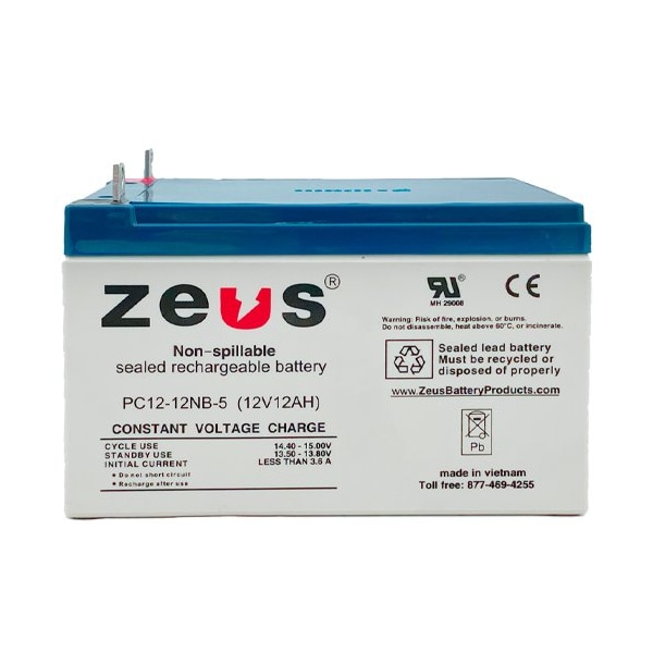 Zeus Battery Products 12Ah 12V Nb Sealed Lead Acid Battery PC12-12NB | Zoro