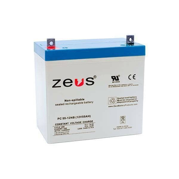 Zeus Battery Products 55Ah 12V Nb Sealed Lead Acid Battery PC55-12NB | Zoro