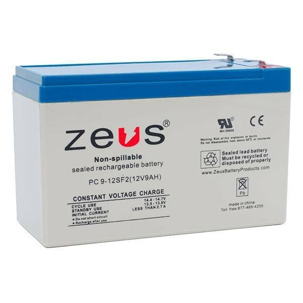 Zeus Battery Products 9Ah 12V F2 Sealed Lead Acid Battery PC9-12SF2 | Zoro