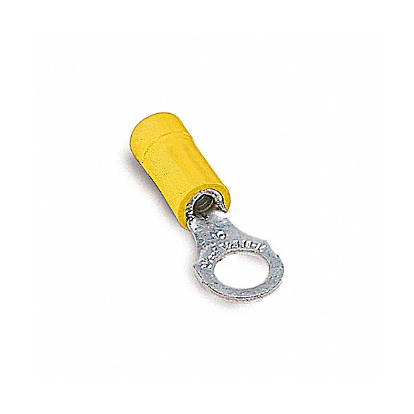 Abb Ring Terminal, 1/4 in Stud Size, 10 AWG, 600 V, Nylon Insulated ...