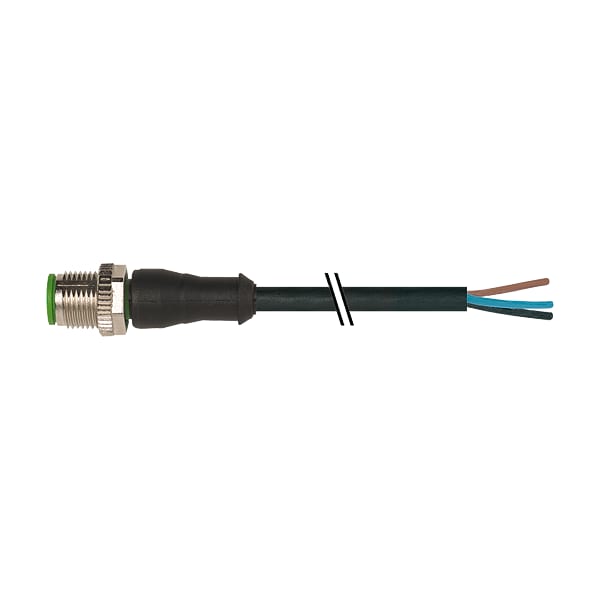 Murr Elektronik M12 male 0° with cable, PUR 3x0.34 bk UL/CSA+drag chain ...