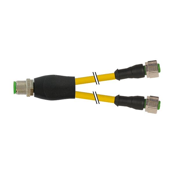 Murr Elektronik M12 Y-DISTRIBUTOR / M12 FEMALE 0°, PVC 3X0.34 YELLOW ...
