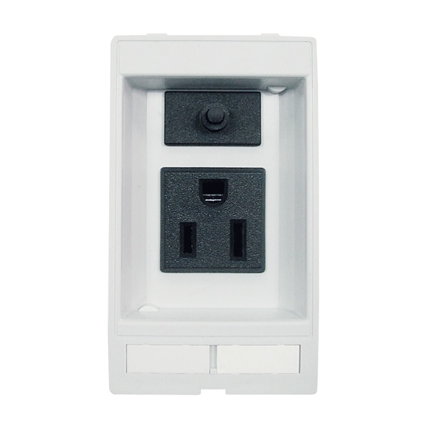 Murrelektronik MODLINK MSDD SOCKET INSERT USA NEMA 5-15, 125VAC/3A with ...