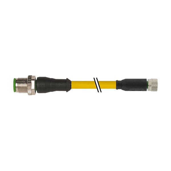 Murr Elektronik M12 male 0° / M8 female 0°, PUR 4x0.25 ye UL/CSA+drag ...