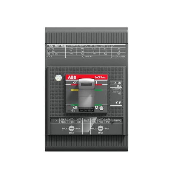 ABB 100A, 3 pole Molded Case Circuit Breaker, XT2N, 600V AC ...
