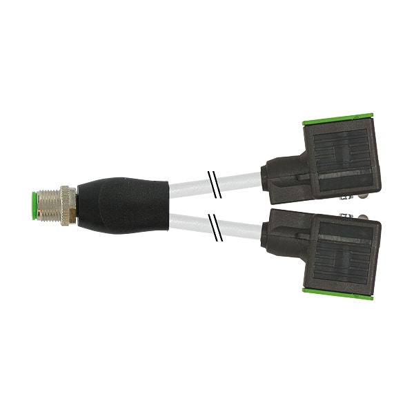 Murrelektronik M12 Bu. D-cod. / RJ45 Ethernet adapter 0 Degree 4-pol ...