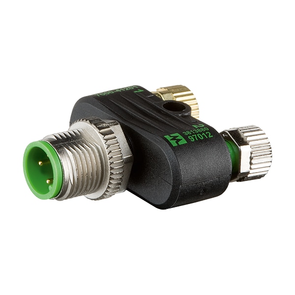 Murr Elektronik T COUPLER M12 MALE / M8 FEMALE 0° 7000-41201-0000000 | Zoro