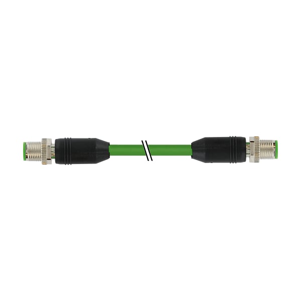 Murr Elektronik M12 male 0° / M12 male 0° shielded Ethernet, PUR ...