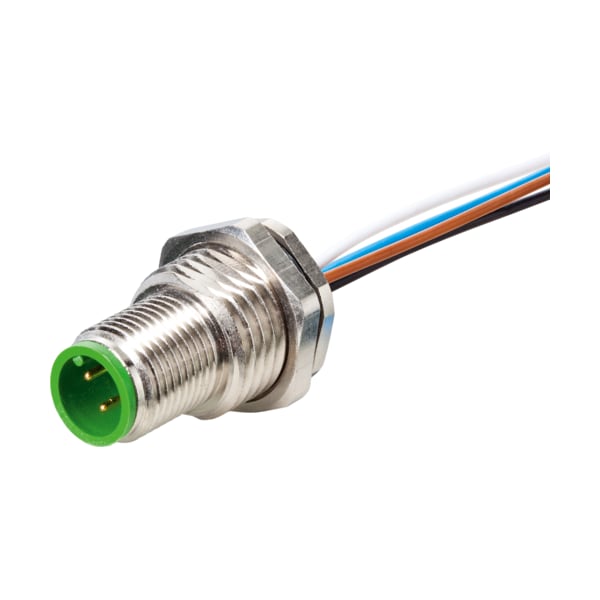 Murrelektronik M12 MALE 90 Degree SHIELDED, PUR 8x0, 25 shielded GRAY ...