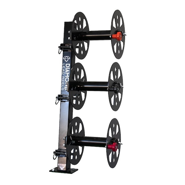 Diamond Lead Reels Heavy Duty Fixed Base Welding Lead Reel, Triple, 10 ...