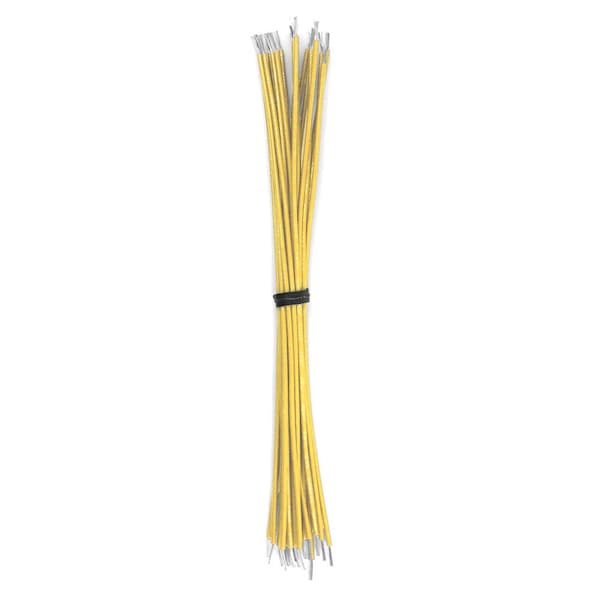 Remington Industries Wire Lead, 14 AWG, Stranded, Yellow, 12 in 100 PK ...