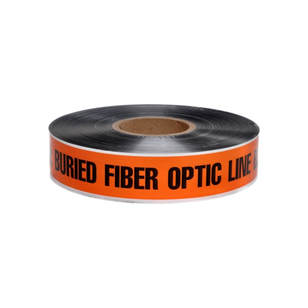 Presco Orange Detectable Tape "Caution Buried Fiber Optic Line Below ...
