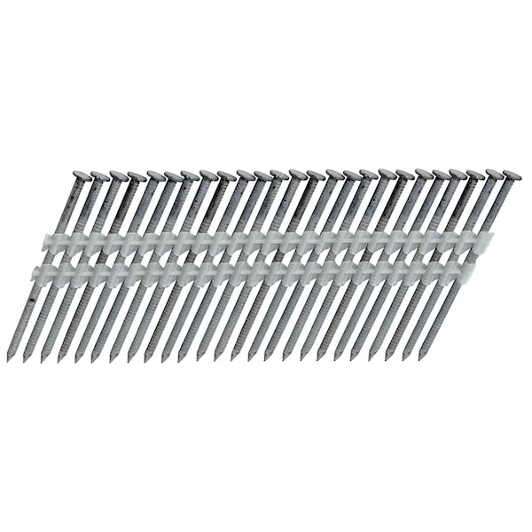 Freeman Collated Ring Shank Nail, 3 in L, Galvanized, Round Head, 21 ...