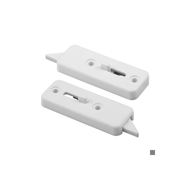 Prime-Line 2-9/16 in., White Plastic, Spring-Loaded Tilt Latch (1 Pair ...