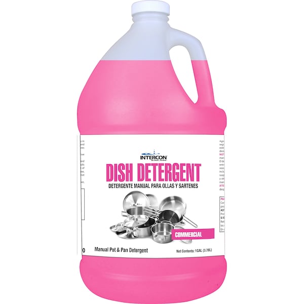 Intercon Chemical COMMERCIAL DISH DETERGENT PINK; 4x1 Gal., 4PK FICCB ...