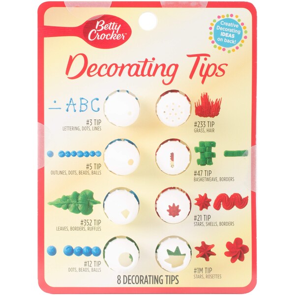 Betty Crocker Cake Mate Decorating Tips Variety Pack BC82406 | Zoro