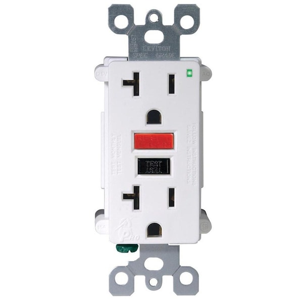 Leviton Rounded Corner GFCI Outlet R02-N7899-OKW | Zoro