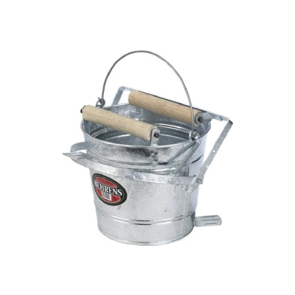 Behrens Mop Pail 12qt HD Oval w/Roller 412W | Zoro