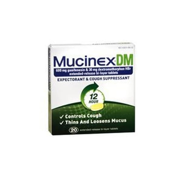 Mucinex Dm Cough & Mucus Suppressant, 600 Mg 556475 | Zoro