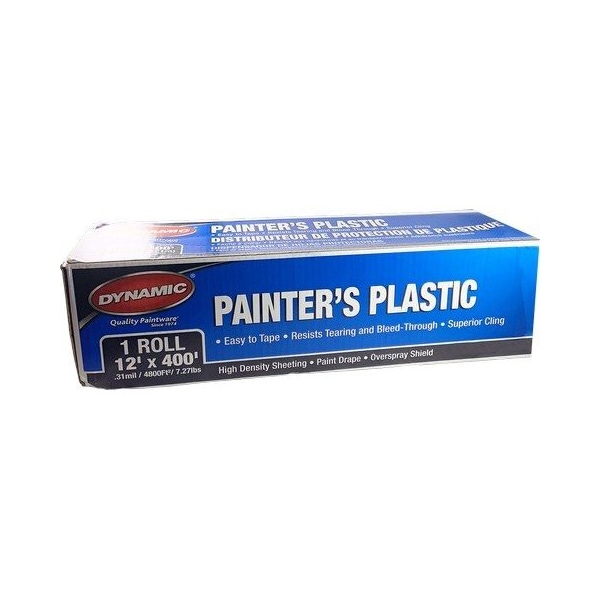 Dynamic Paint Products 00039 12' x 400' 3.66m x 122m .31mil High ...