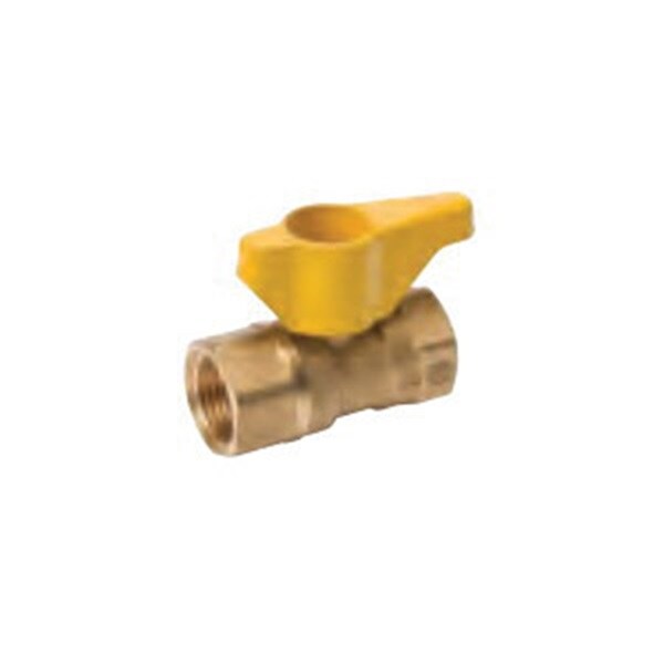 Mueller Gas Ball Valve, 3/4in Connection, FIP, 200 psi Pressure ...